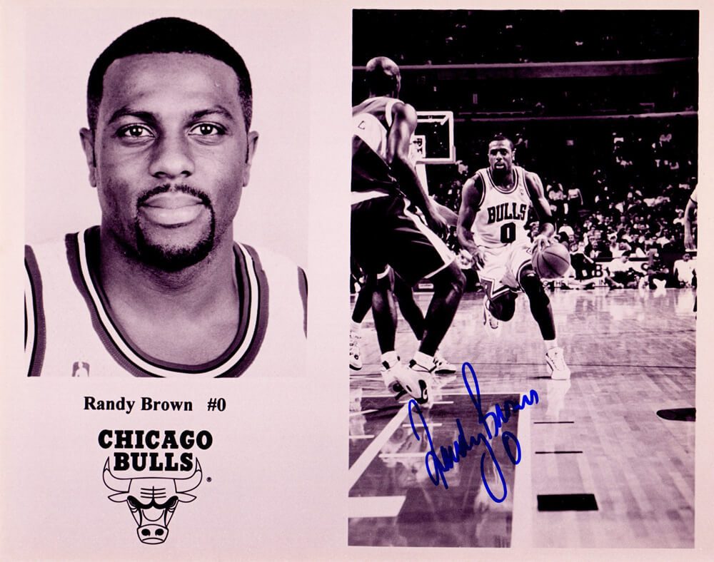 Randy Brown Signed Chicago Bulls 8×10 Photo – Schwartz Sports Memorabilia