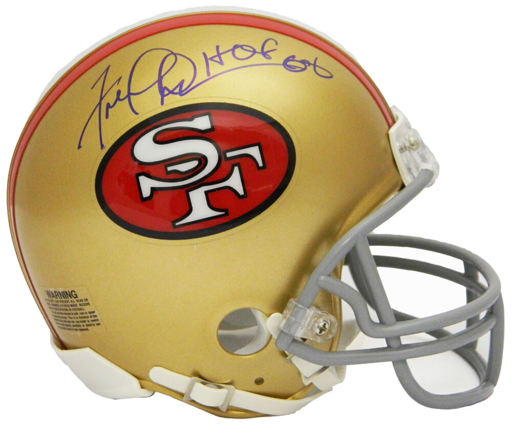Fred Dean Signed 49ers Throwback Riddell Mini Helmet w/HOF 08 ...