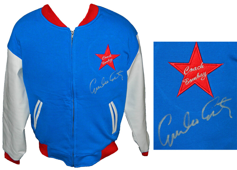 Emilio Estevez Signed Mighty Ducks Coach Bombay Team USA Coaching ...