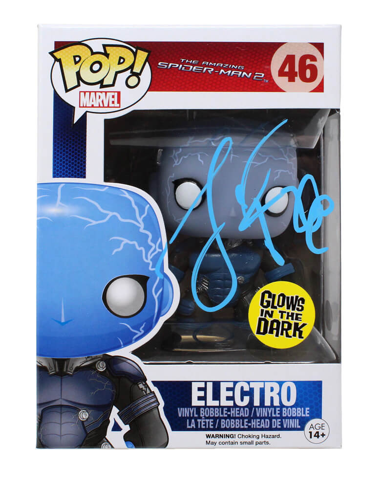 Jamie Foxx Signed Amazing Spiderman Electro Funko Pop Doll – Schwartz ...