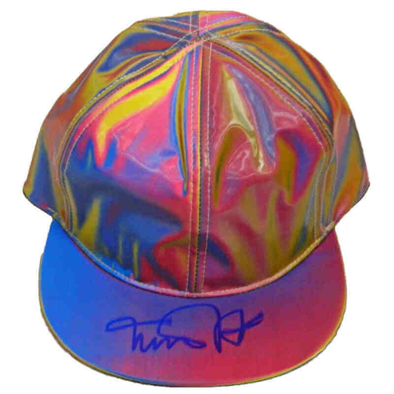 Michael J Fox Signed Back To The Future Marty McFly Multi Color Hat ...
