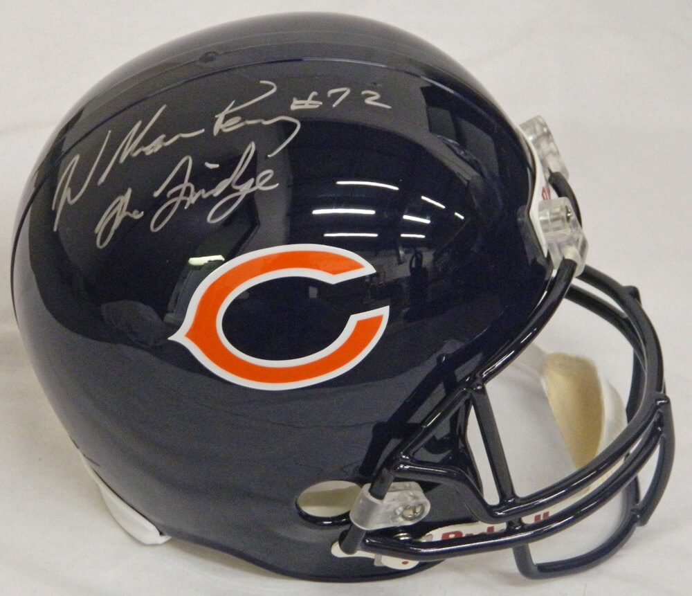 William Perry Signed Bears Riddell Full-Size Replica Helmet w/The ...