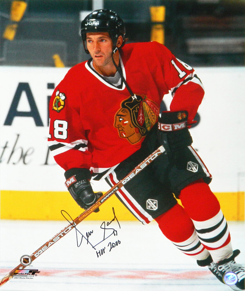 Denis Savard Signed Chicago Blackhawks Action 16×20 Photo w/HOF 2000 ...