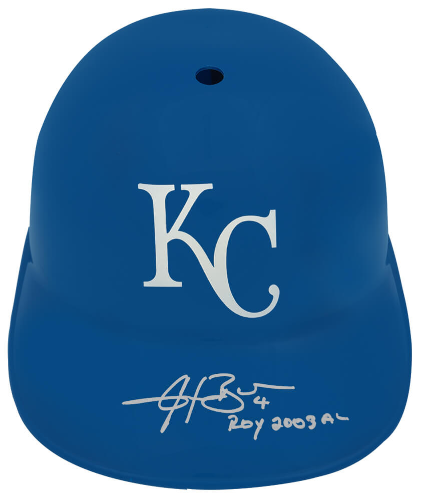 Angel Berroa Signed Kansas City Royals Replica Batting Helmet w/ROY ...