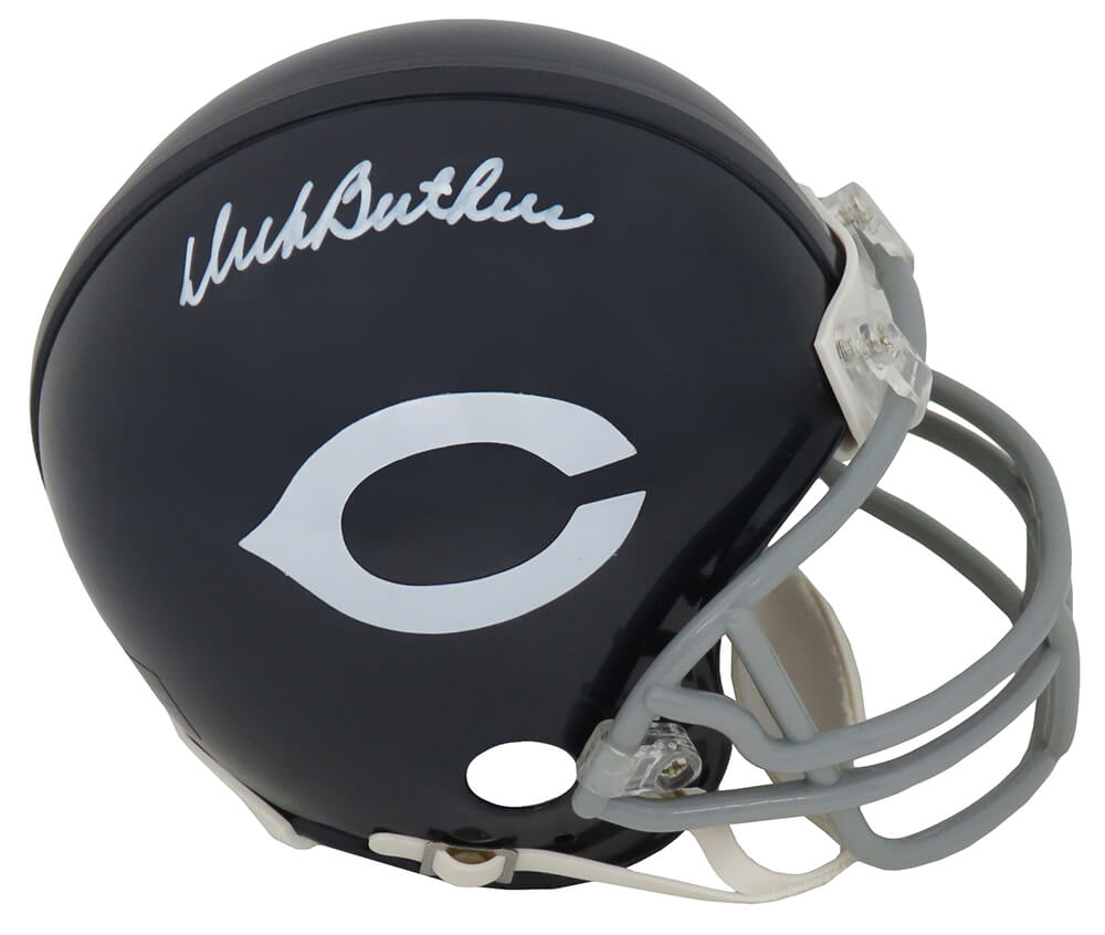 Dick Butkus Signed Chicago Bears Throwback Riddell Mini Helmet (White ...