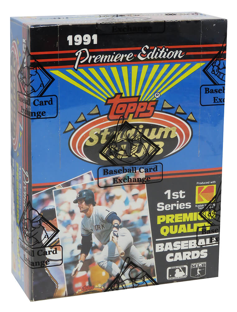 1991 Topps Stadium Club Series 1 Baseball Unopened Wax Box BBCE Wrapped ...