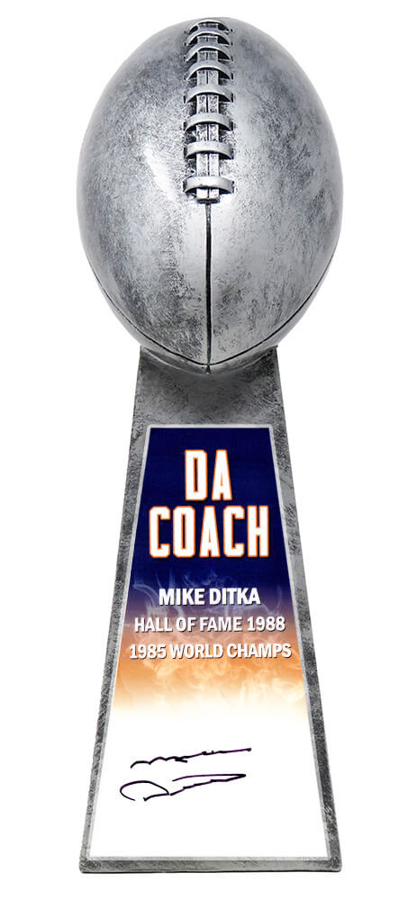 Mike Ditka Signed ‘Da Coach’ Football World Champion 15 Inch Replica ...