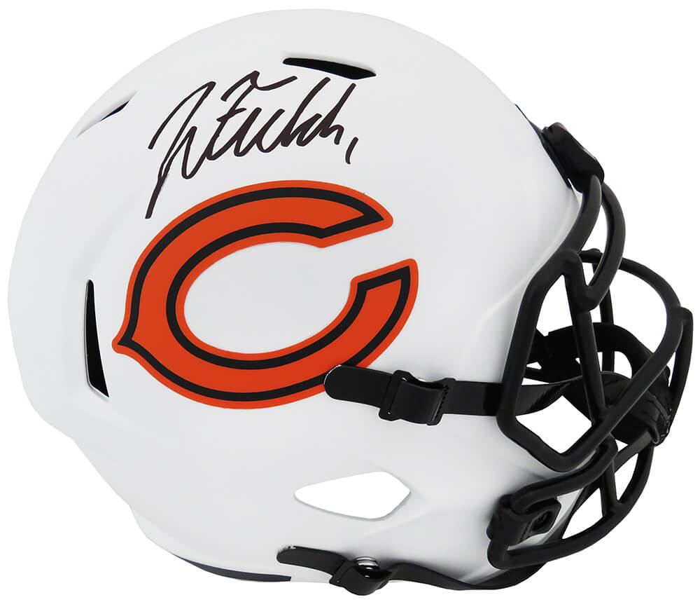 Justin Fields Signed Bears Lunar Eclipse Riddell Full Size Speed ...