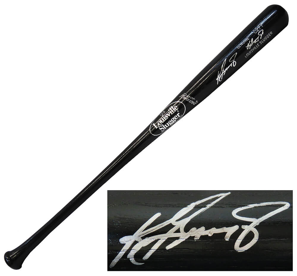 Ken Griffey Jr. Signed Louisville Slugger Game Model Black Engraved ...