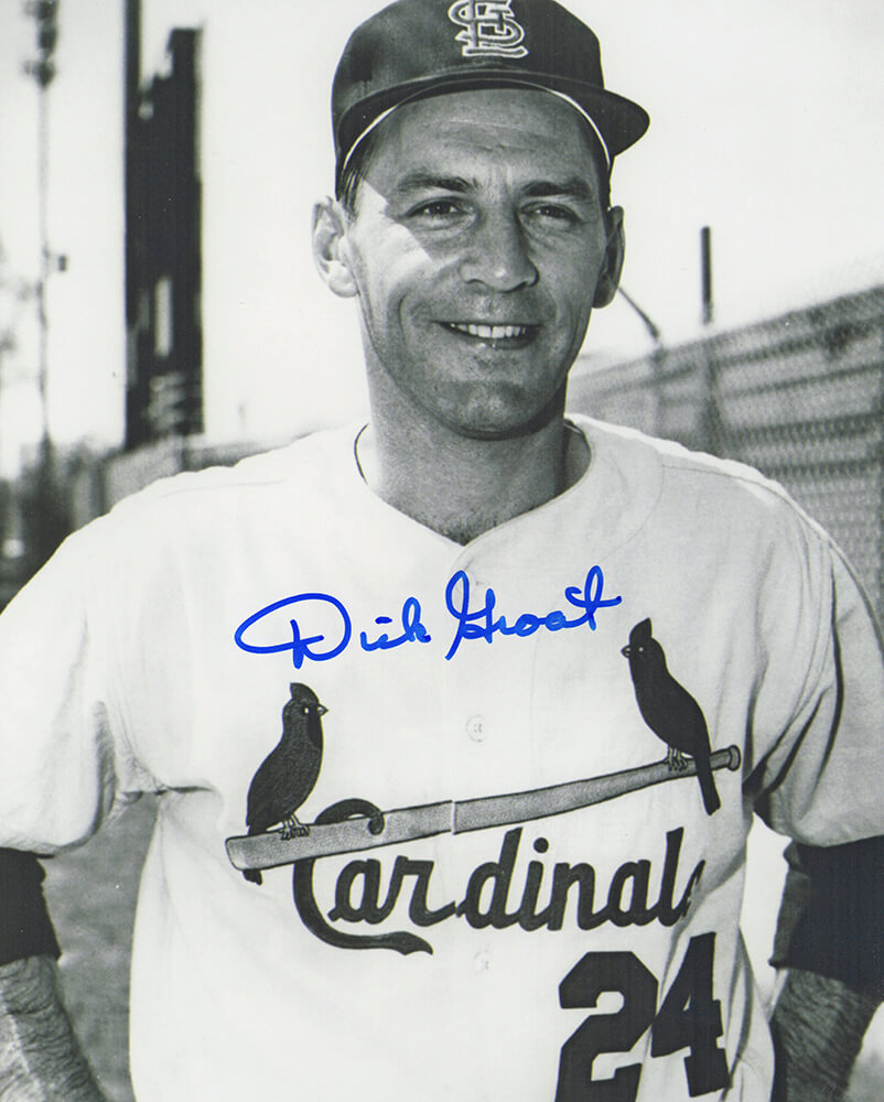 Dick Groat Signed St Louis Cardinals B&W Pose Close Up 8×10 Photo ...
