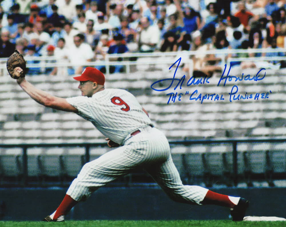 Frank Howard Signed Senators Fielding 8×10 Photo w/The Capital Punisher ...