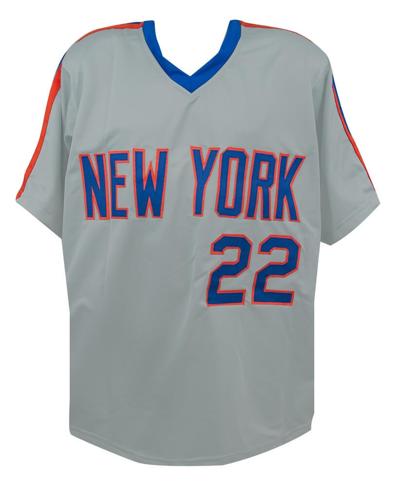 Ray Knight Signed Grey Custom Baseball Jersey w/86 WS MVP – Schwartz ...