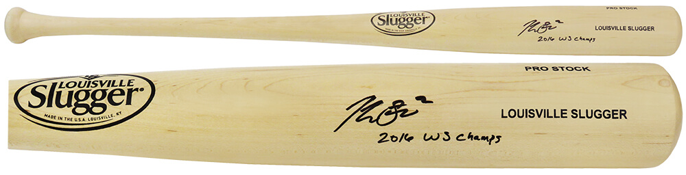 Tommy La Stella Signed Louisville Slugger Pro Stock Blonde Baseball Bat ...