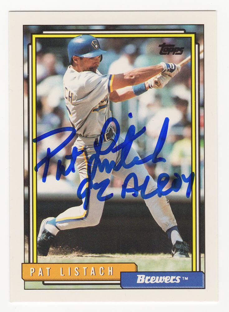 Pat Listach Signed Milwaukee Brewers 1992 Topps Trade Baseball Rookie ...