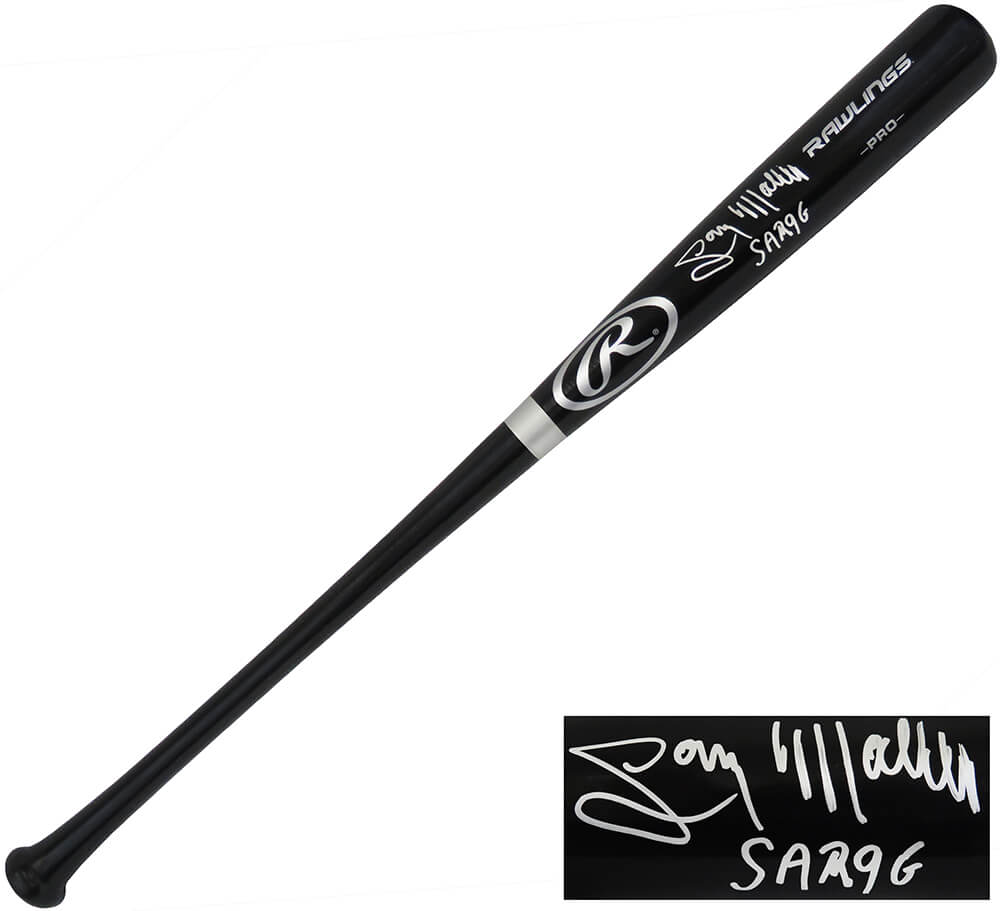 Gary Matthews Signed Rawlings Pro Black Baseball Bat w/Sarge – Schwartz ...