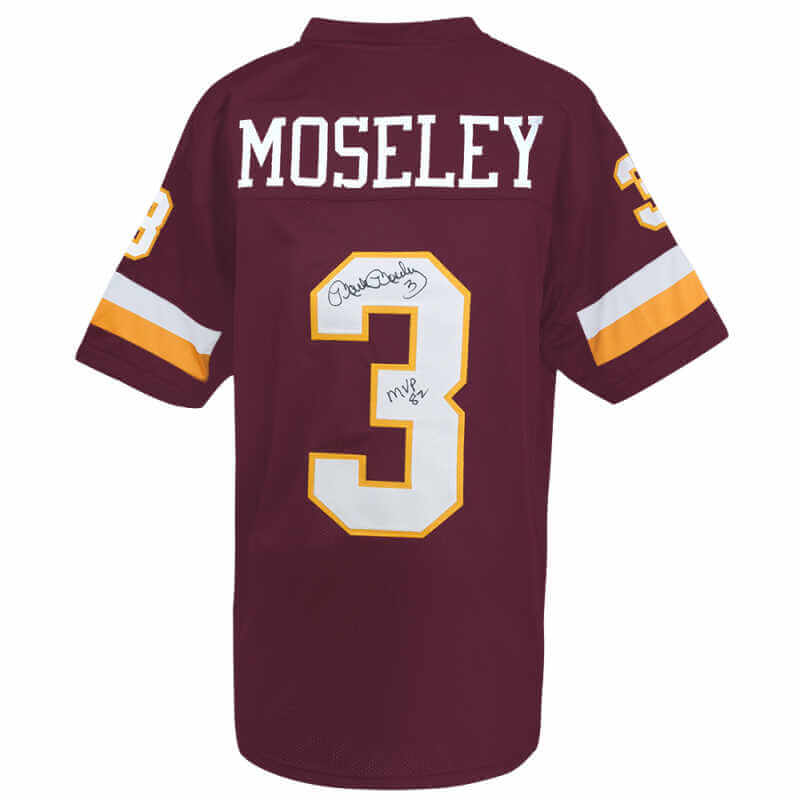Mark Moseley Signed Maroon Throwback Custom Football Jersey w/MVP’82 – Schwartz Sports Memorabilia