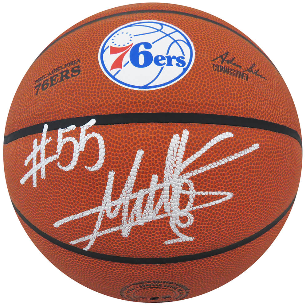 Dikembe Mutombo Signed Wilson Philadelphia 76ers Logo NBA Basketball ...