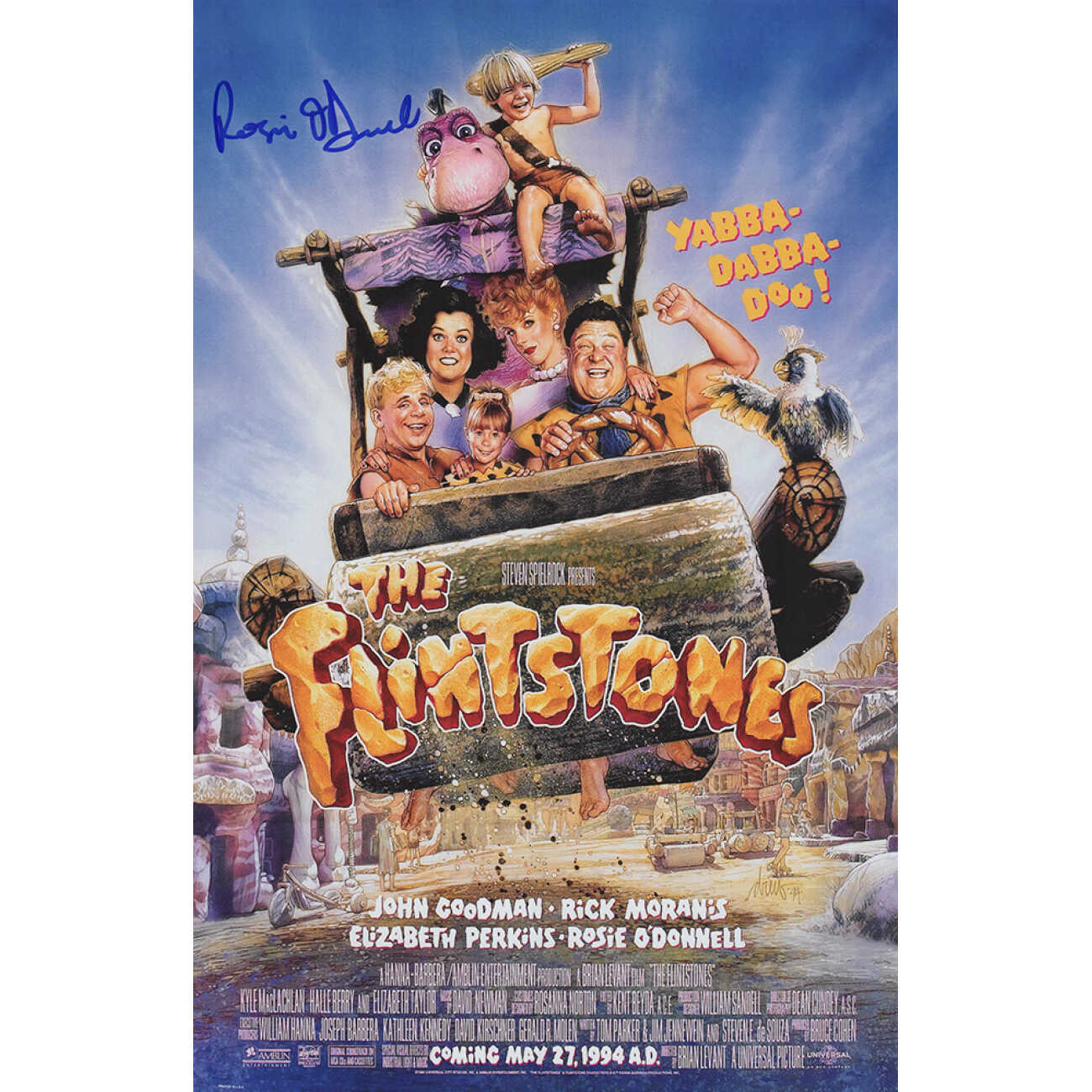 Rosie O’Donnell Signed The Flintstones 11×17 Movie Poster – Schwartz ...