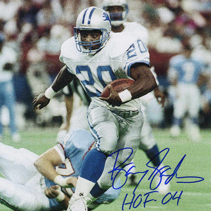 Barry Sanders SEND IN – Schwartz Sports Memorabilia