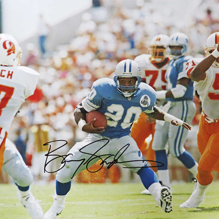 Barry Sanders SEND IN – Schwartz Sports Memorabilia