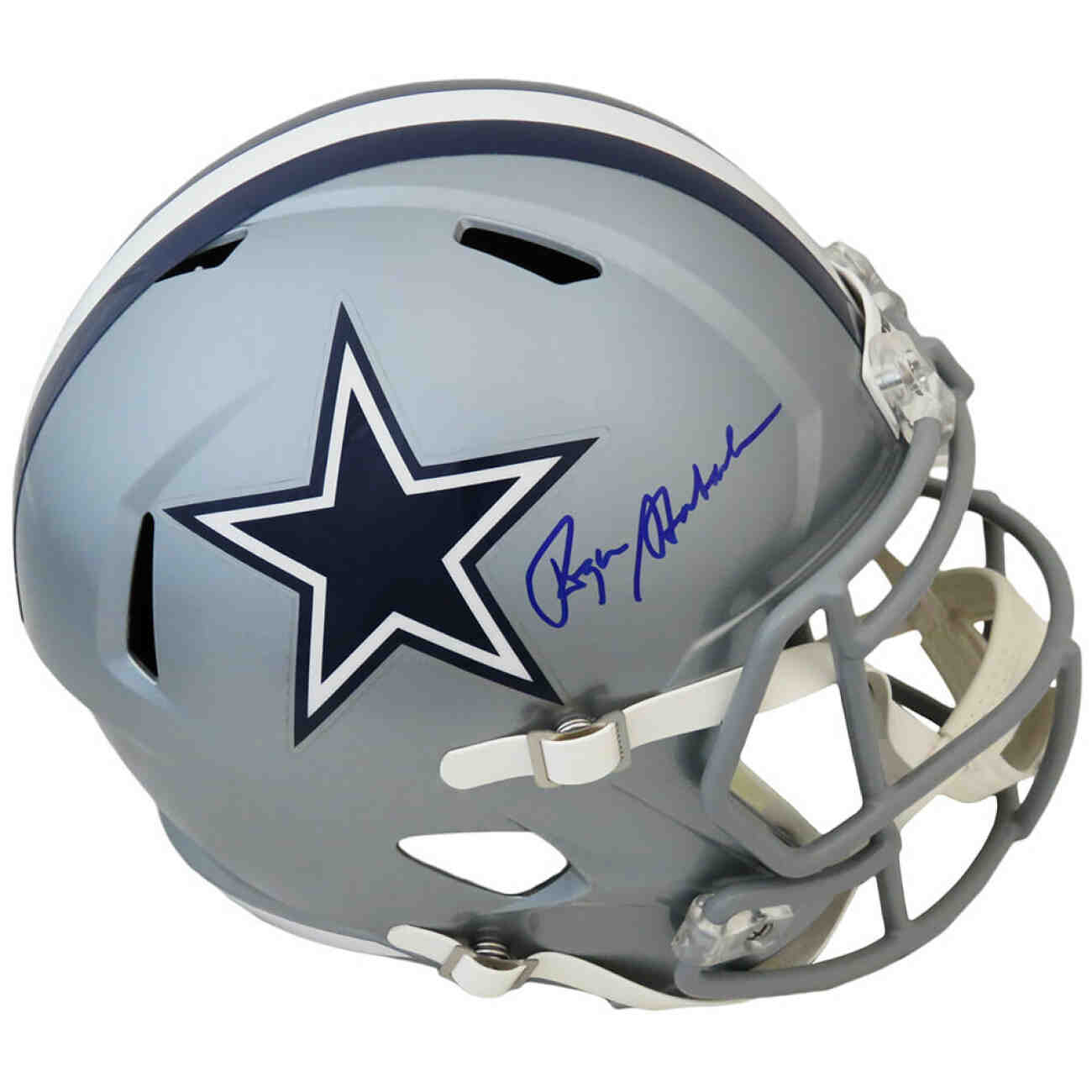 Roger Staubach Signed Dallas Cowboys Riddell Full Size Speed Replica ...