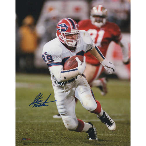 Steve Tasker Signed Buffalo Bills Running Action vs 49ers 8×10 Photo ...
